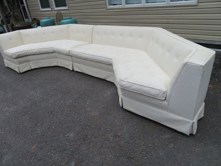 Stunning Harvey Probber attr. 2 Piece Octagon sectional Sofa Mid ...