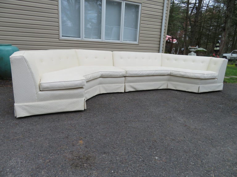 Stunning Harvey Probber attr. 2 Piece Octagon sectional Sofa Mid ...