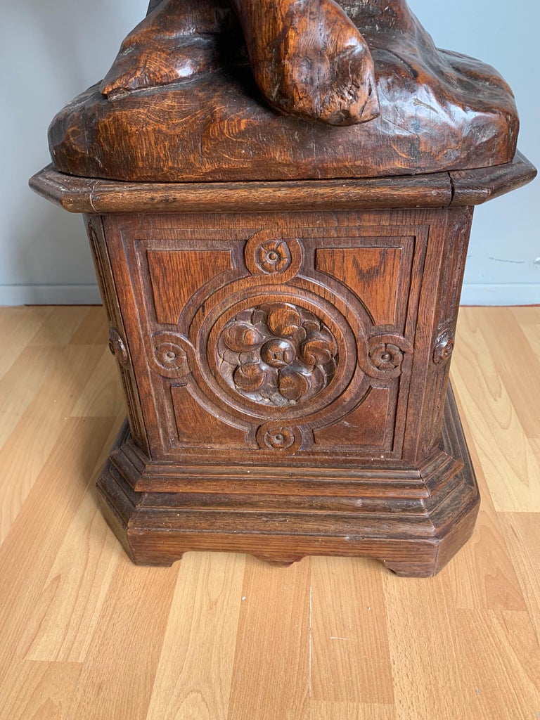 Stunning, Large and Hand Carved Renaissance Revival Court Jester ...