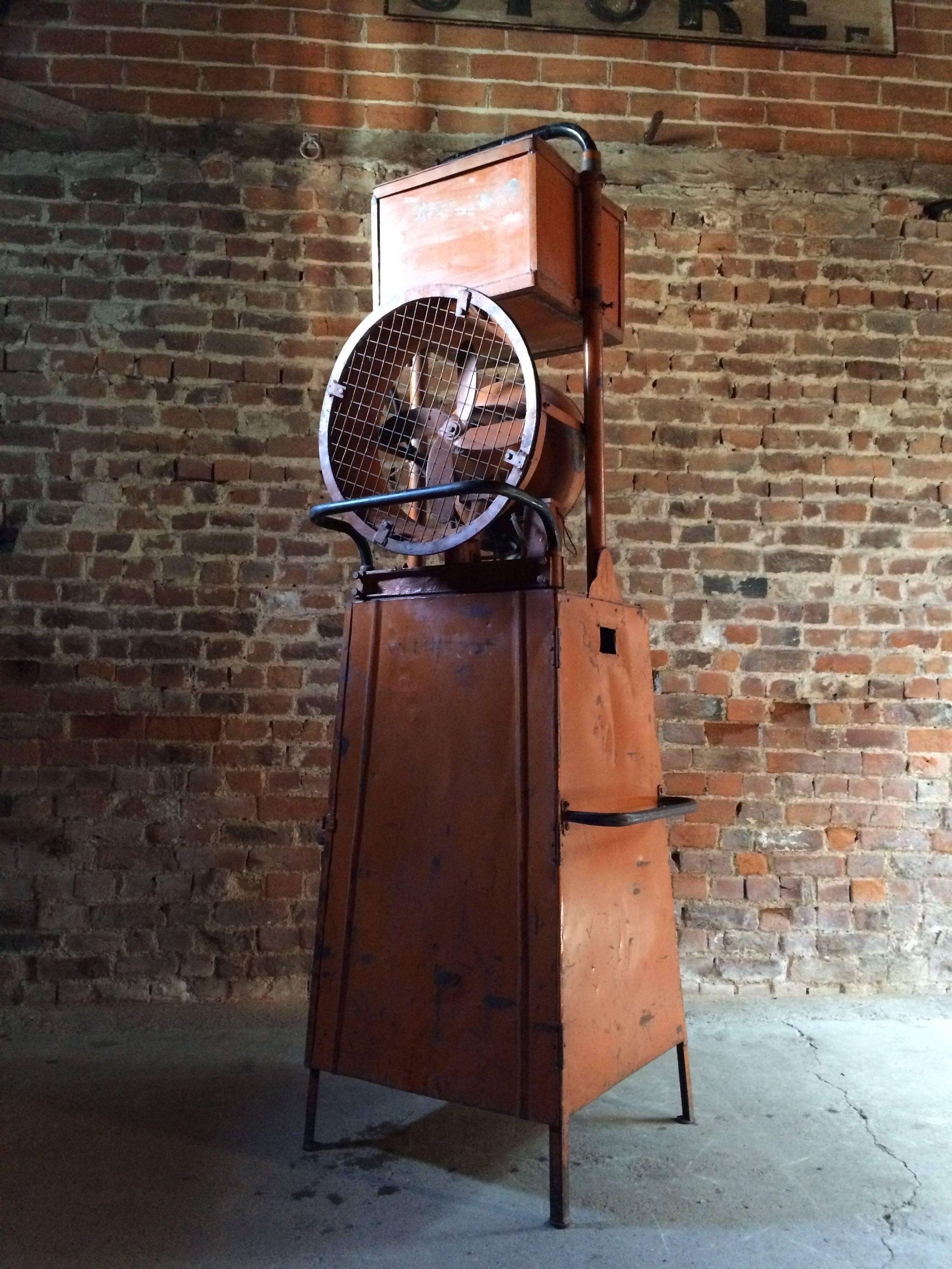 Stunning Large Industrial Factory Fan Early 20th Century Loft Style ...