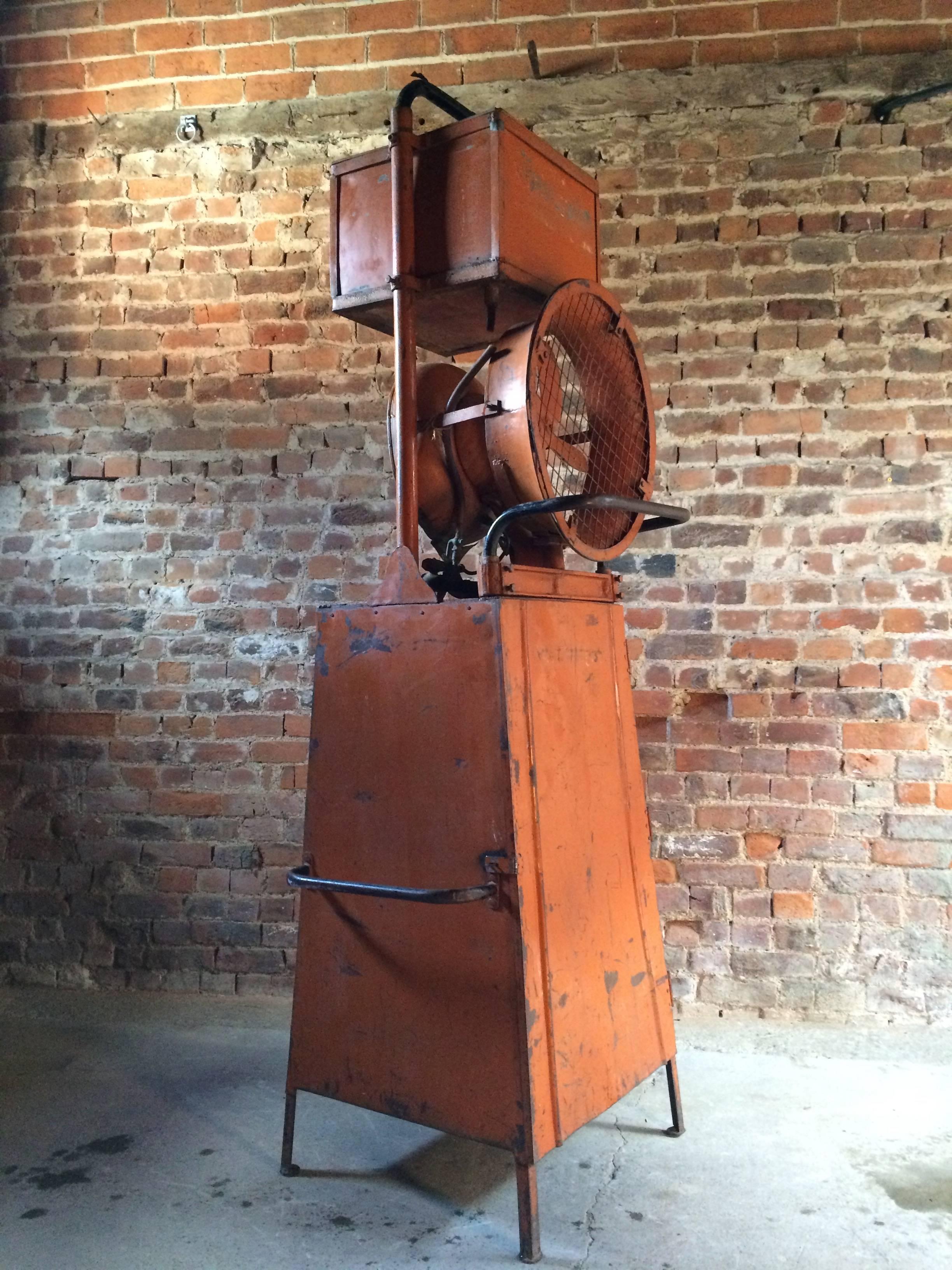 Stunning Large Industrial Factory Fan Early 20th Century Loft Style ...