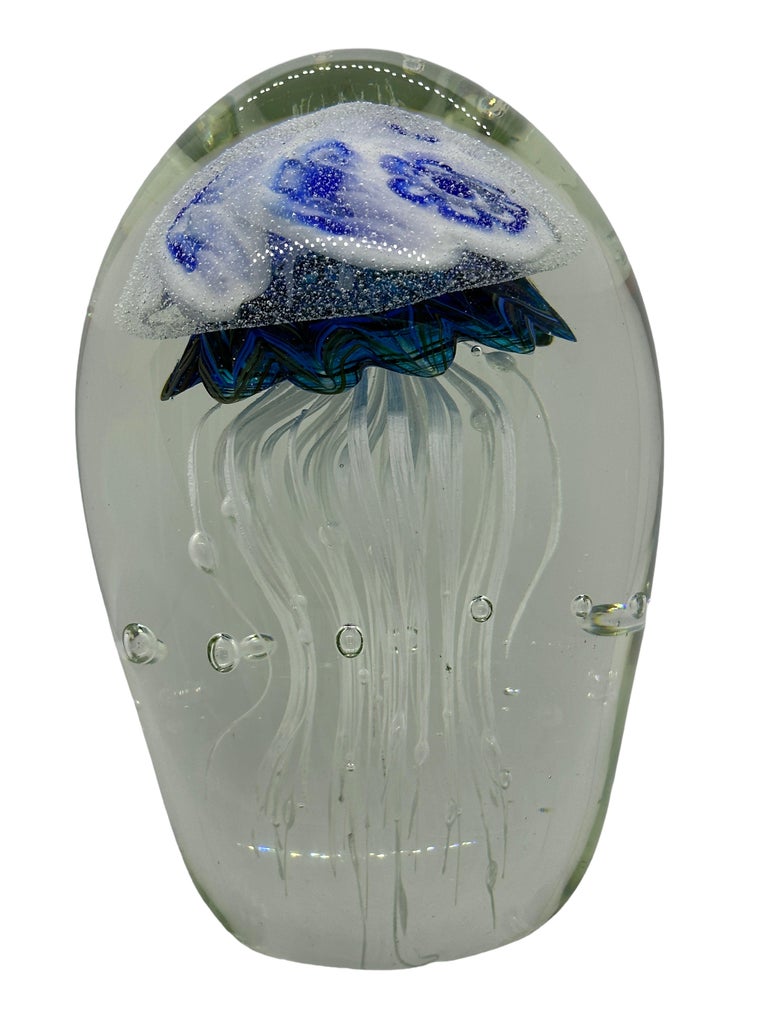Stunning Large Jelly Fish Murano Italian Art Glass Aquarium Rare ...