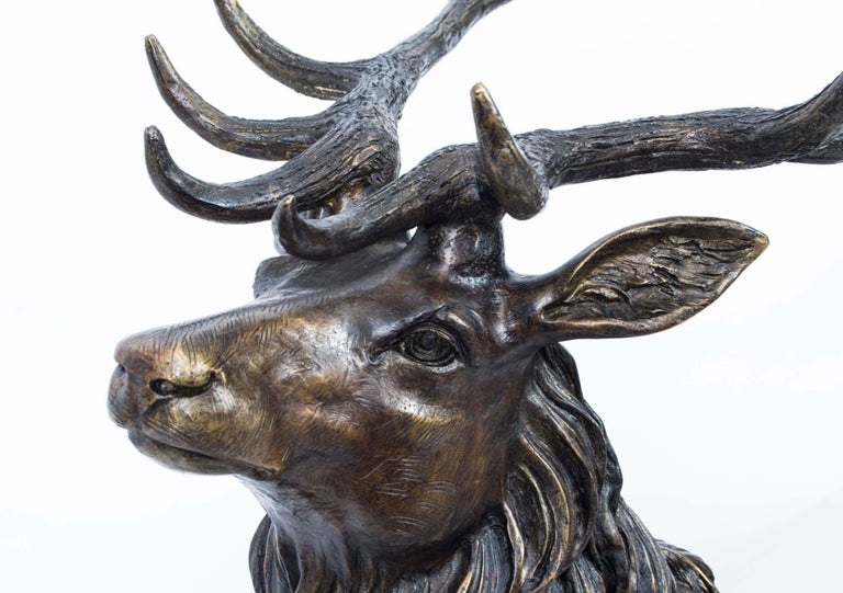 Stunning Large Monumental Bronze Stag Sculpture at 1stDibs | bronze ...