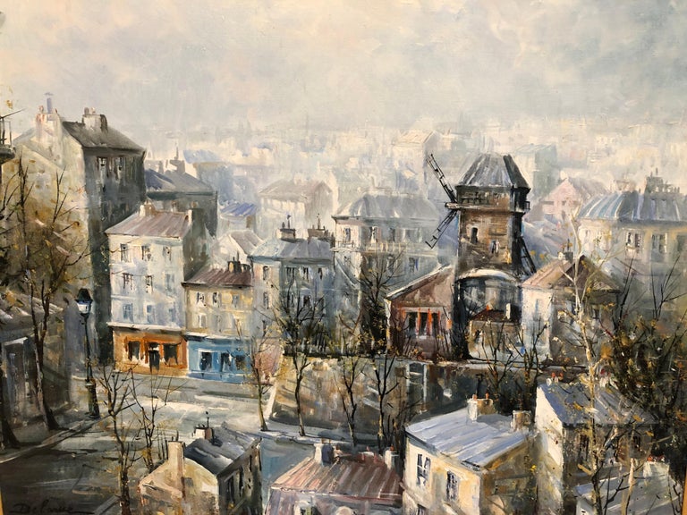 Stunning Lucien Delarue Original Painting Titled Le Moulin De La ...