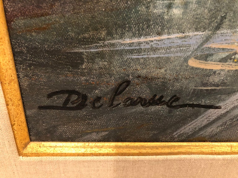 Stunning Lucien Delarue Original Painting Titled Le Moulin De La ...