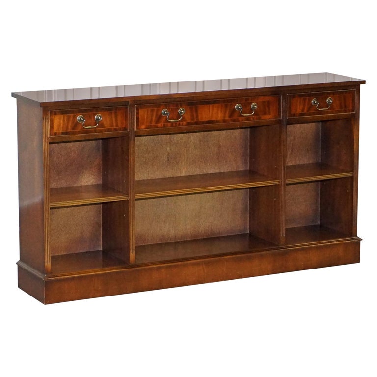 Stunning Mahogany Library Sideboard with Three Long Drawers and ...