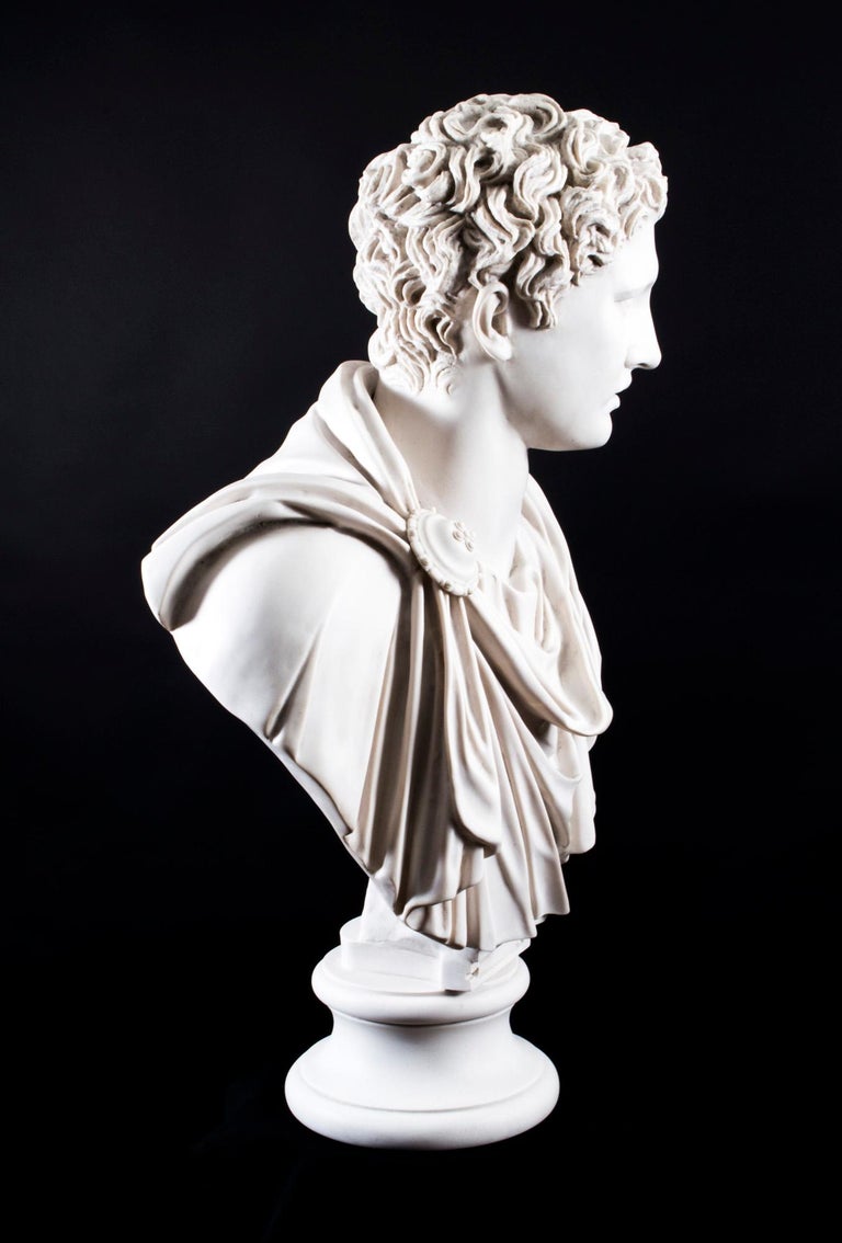 Stunning Marble Bust Roman Emperor General Marc Anthony at 1stDibs ...