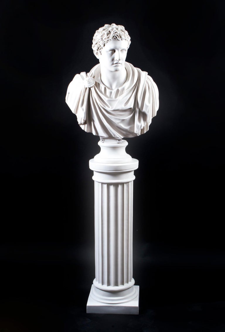 Stunning Marble Bust Roman Emperor General Marc Anthony at 1stDibs ...