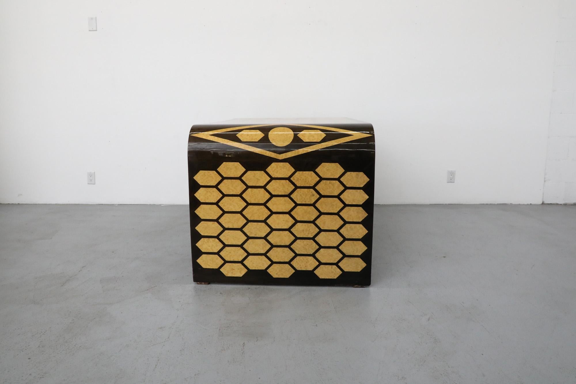 Stunning Mauro Varotti Inspired Art Deco Inspired Inlaid Wood Desk For ...