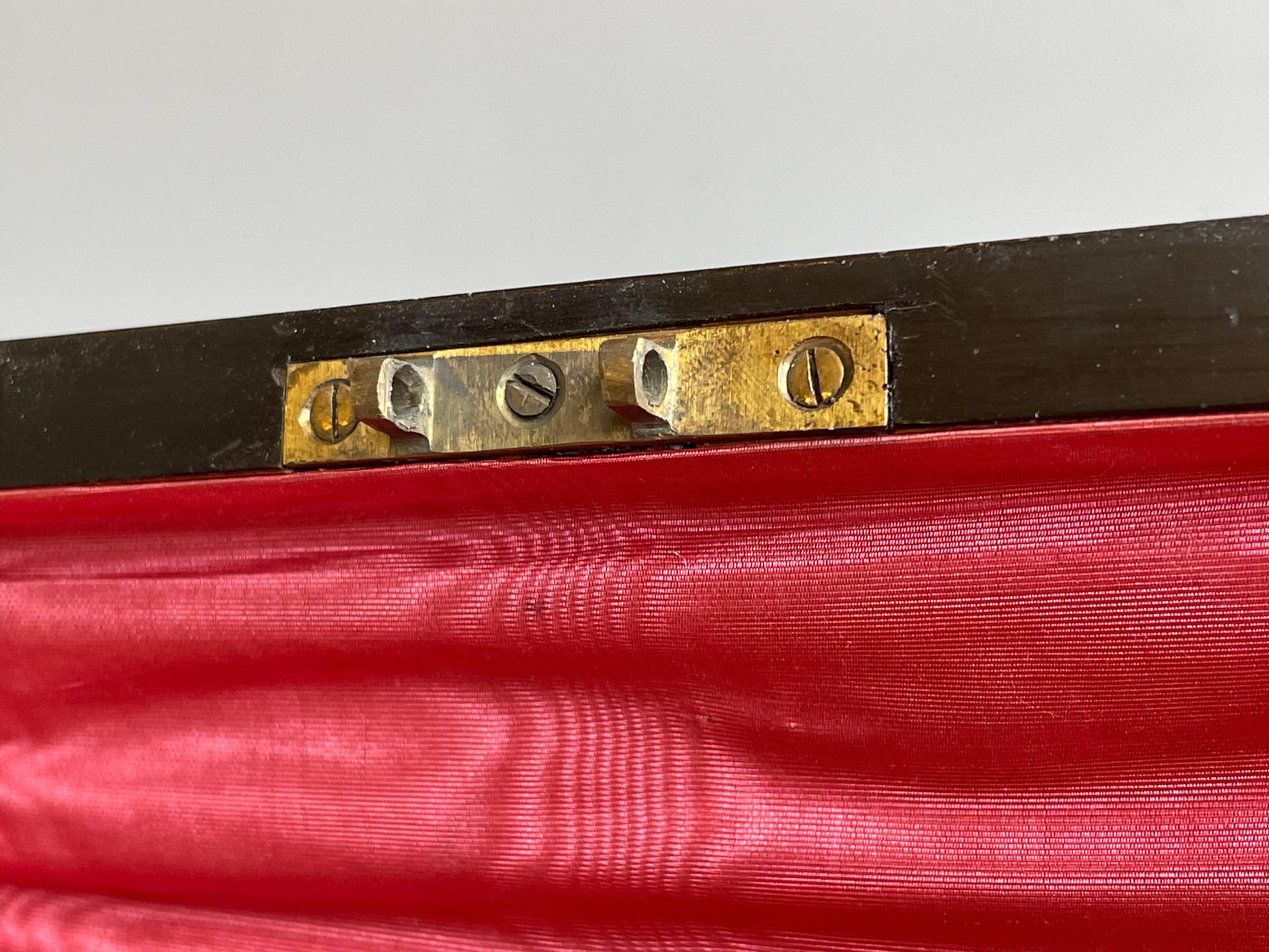 Stunning Mid 1800s Burl Walnut and Brass Desktop / Letters Box Working ...