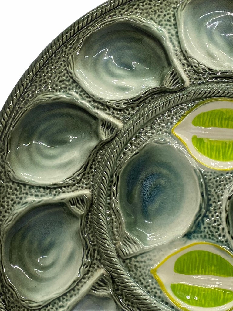 Stunning Mid-Century Modern Ceramic Oyster Server Plate, Italy at 1stDibs