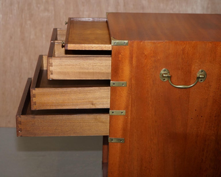 Stunning Military Campaign Side Table Including Butlers Serving Tray ...
