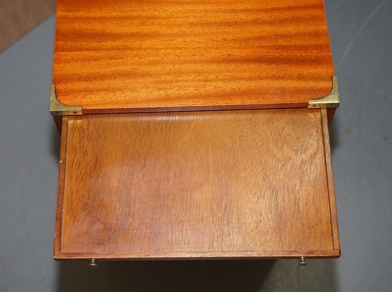 Stunning Military Campaign Side Table Including Butlers Serving Tray ...