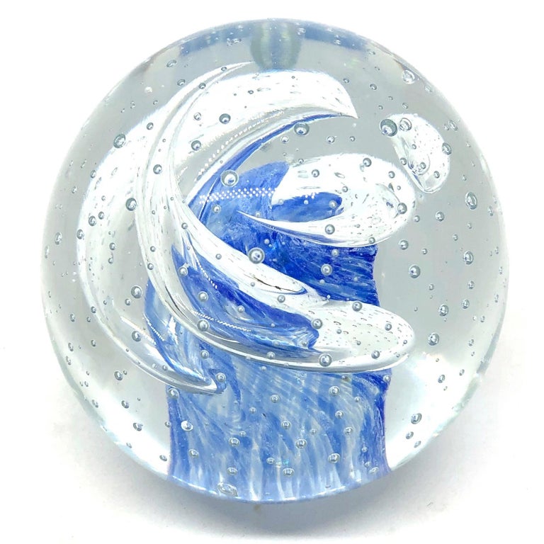 Stunning Murano Glass Paperweight Mid-Century Modern, Italy at 1stDibs