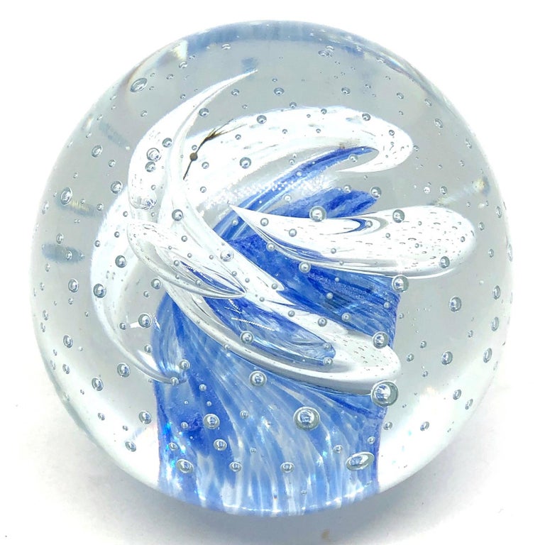 Stunning Murano Glass Paperweight Mid-Century Modern, Italy at 1stDibs