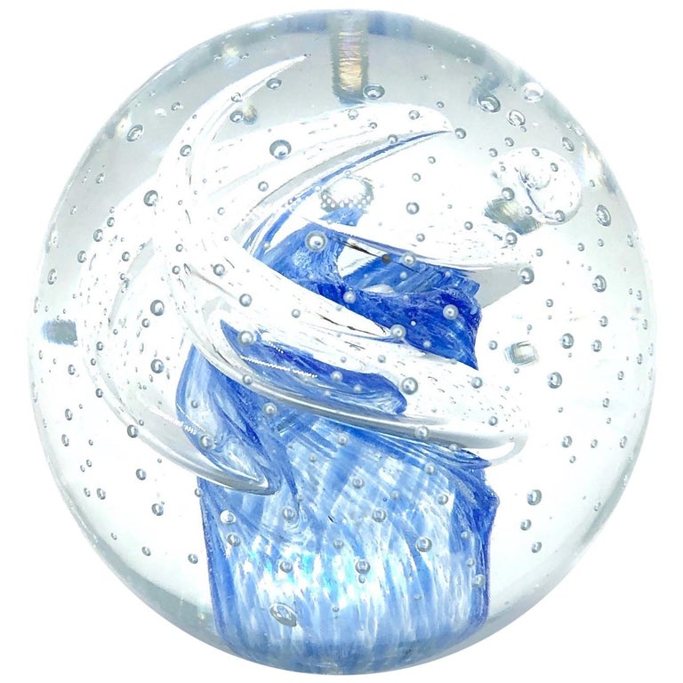 Stunning Murano Glass Paperweight Mid-Century Modern, Italy at 1stDibs