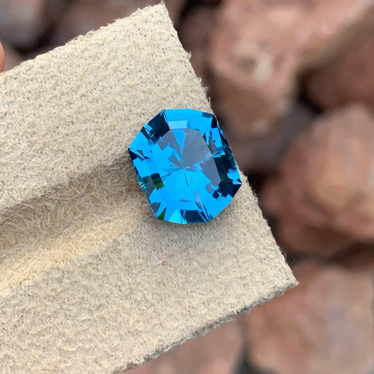 Stunning Natural London Blue Topaz Gemstone 10.80 Carats Loose Topaz ...