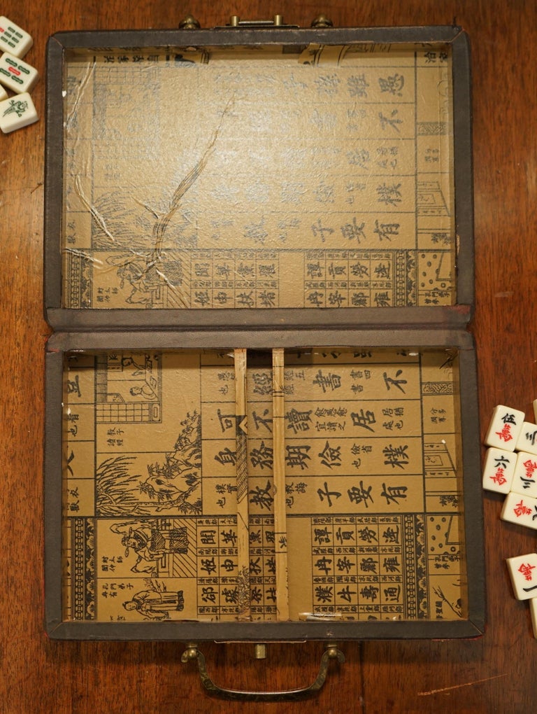 STUNNING ORIGINAL CHINESE CIRCA 1950's MAHJONG SET INCLUDING DICE at ...