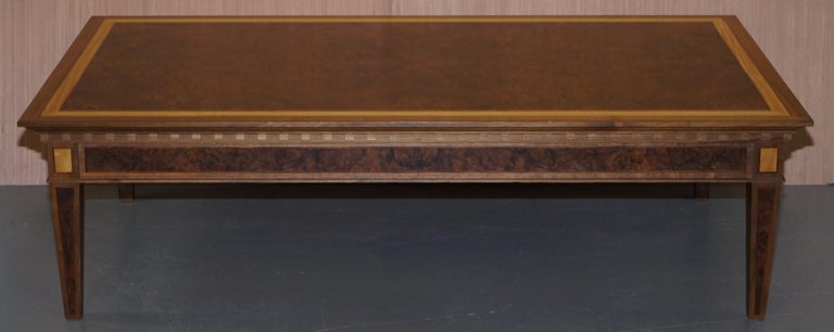 Stunning Original David Linley Burr Walnut Large Coffee Cocktail Table ...