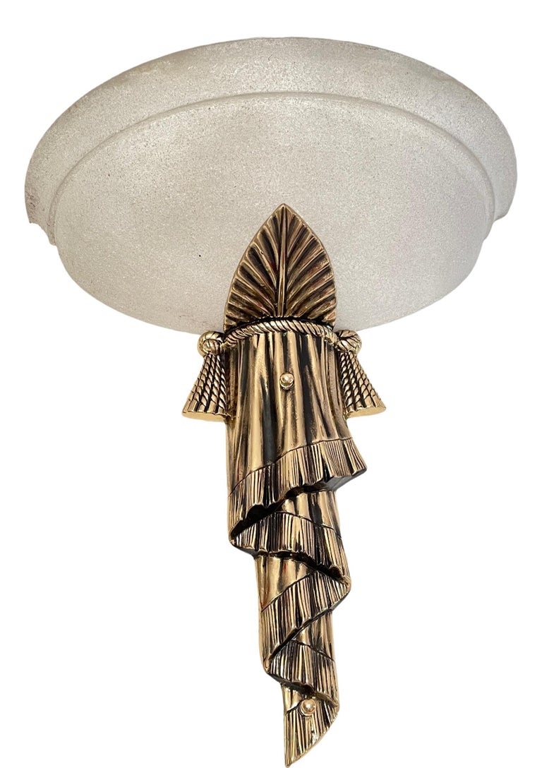 Stunning Pair Art Deco Style Sconces by Fischer Leuchten, Germany ...