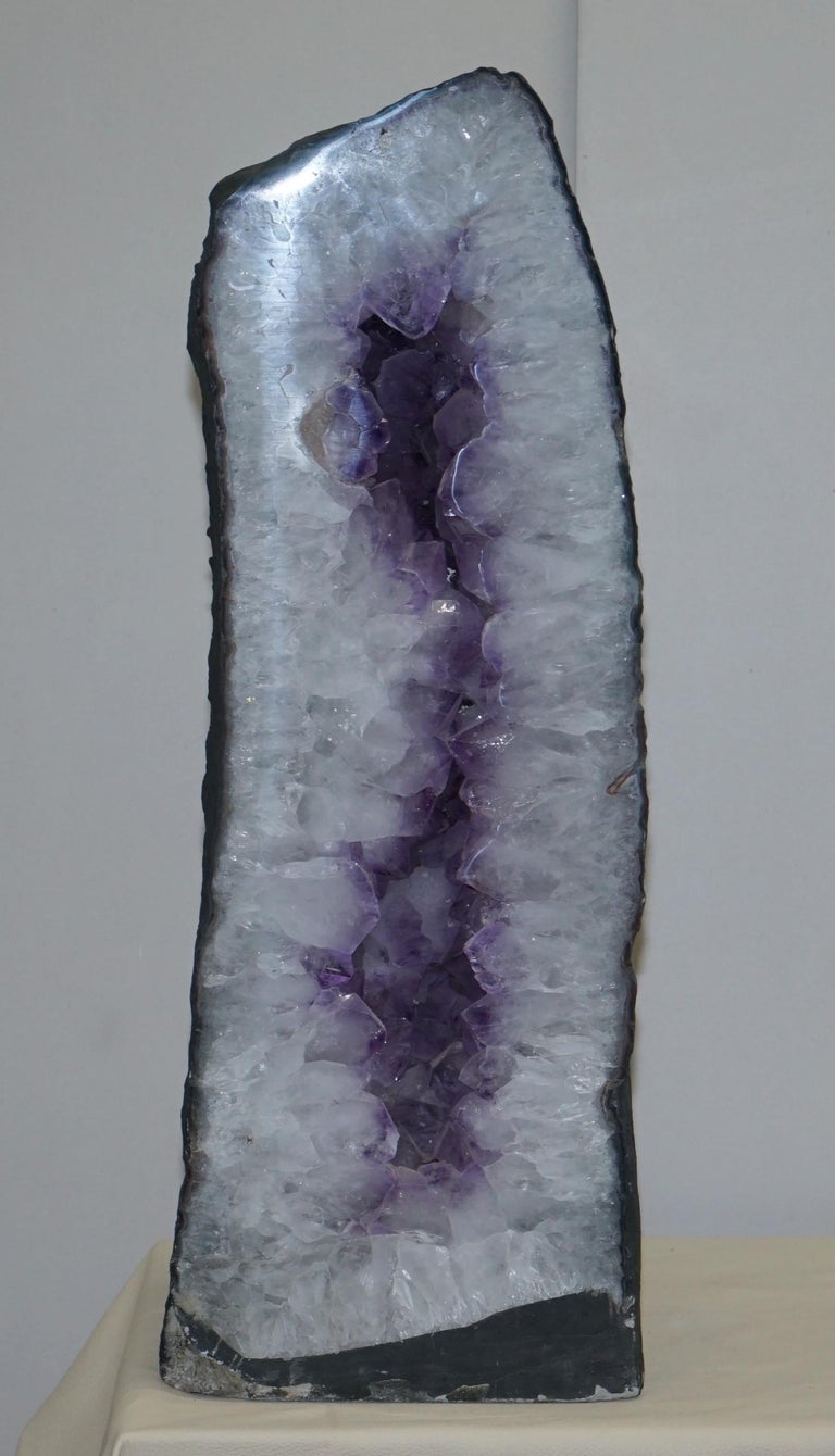 Stunning Pair of 120KG Amethyst Crystal Geodes Very Large Relieves ...