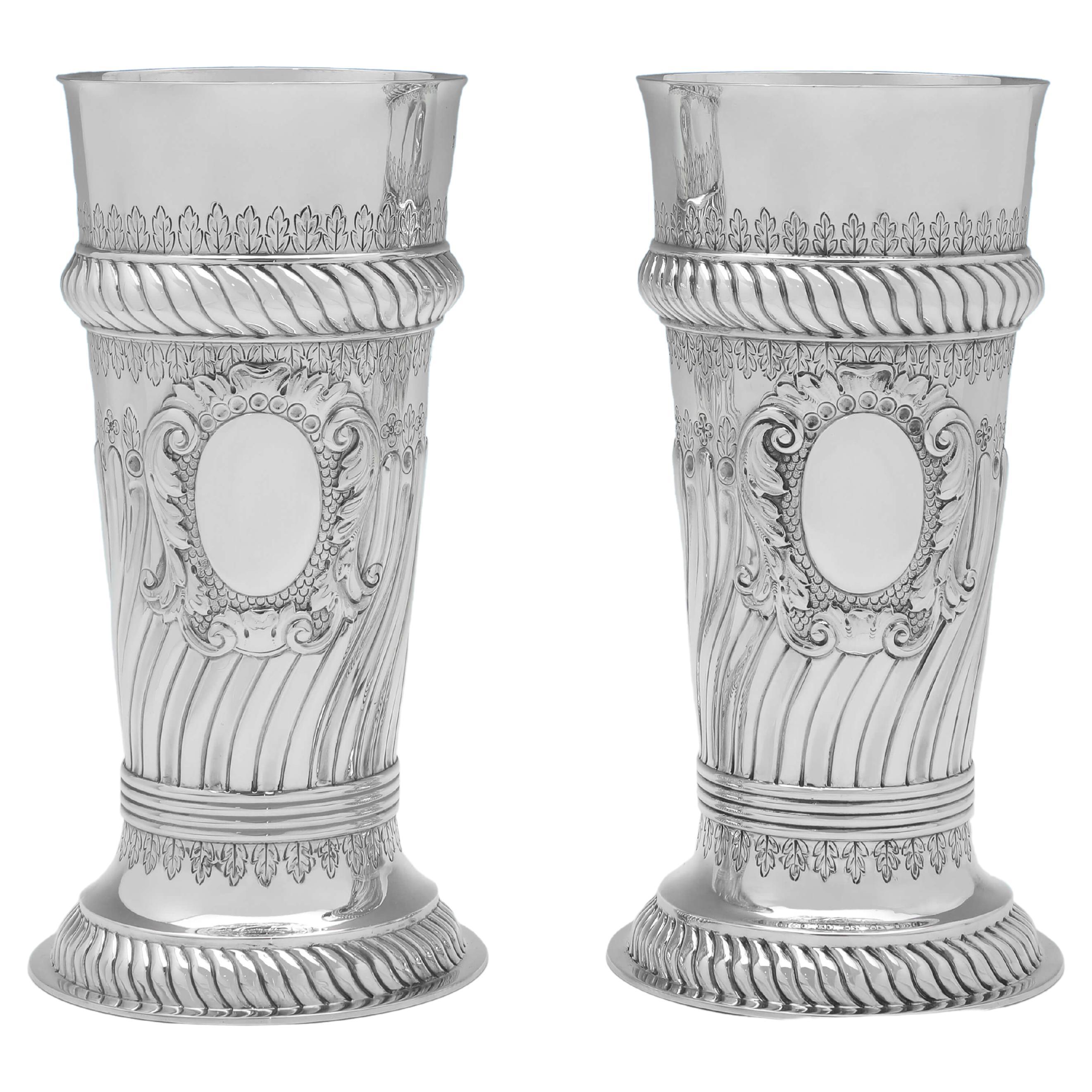 English Antique Victorian Trumpet Vase circa 1890 at 1stDibs