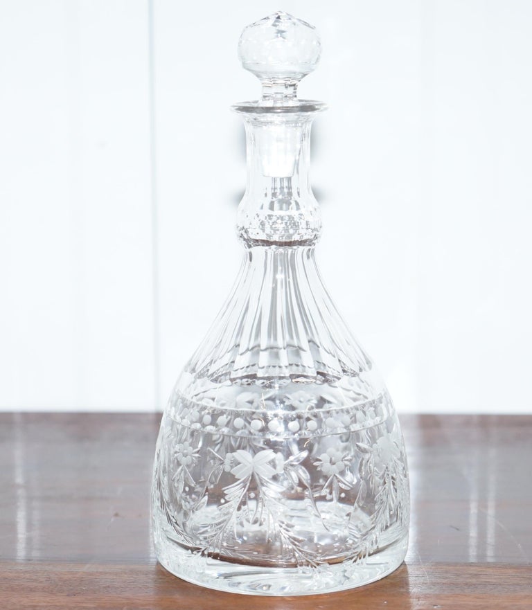 Stunning Pair of Original Thomas Goode 1827 Cut Glass Crystal Decanters ...