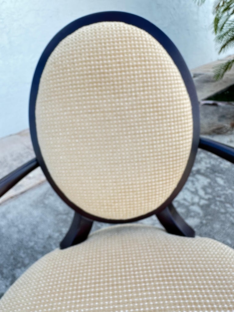 Stunning Pair of Oval X-Back Chairs by Barbara Barry for Baker ...