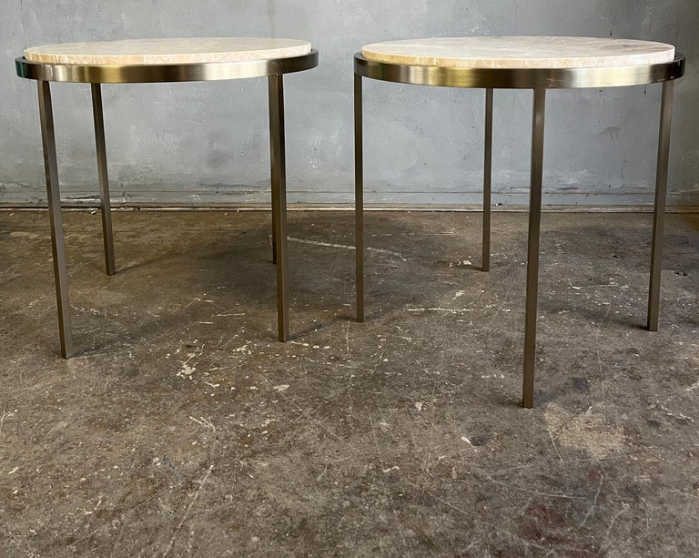 Stunning Pair of Tables by Brueton For Sale at 1stDibs