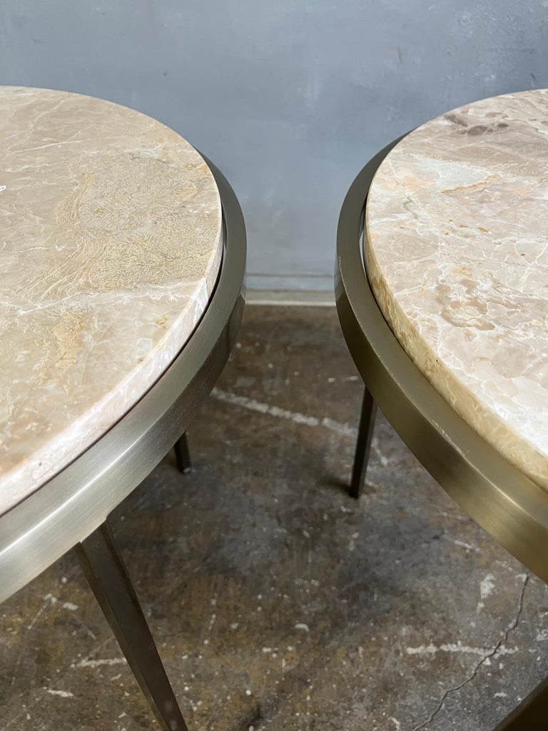 Stunning Pair of Tables by Brueton For Sale at 1stDibs