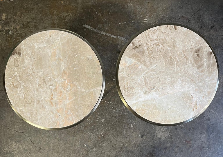 Stunning Pair of Tables by Brueton For Sale at 1stDibs