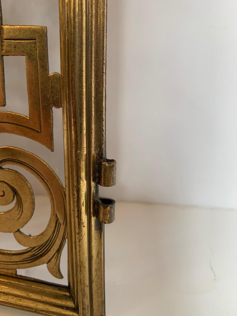 Stunning Pair of Vintage Pierced and Etched Brass Panels For Sale at ...