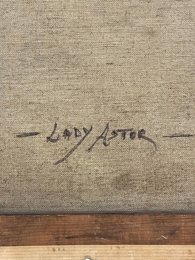 Stunning Portrait of Lady Astor by F. Martin-Kavel, France, Art Deco ...