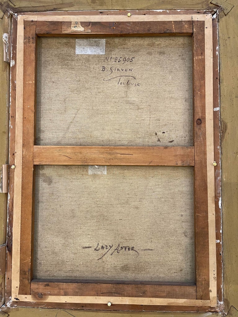 Stunning Portrait of Lady Astor by F. Martin-Kavel, France, Art Deco ...