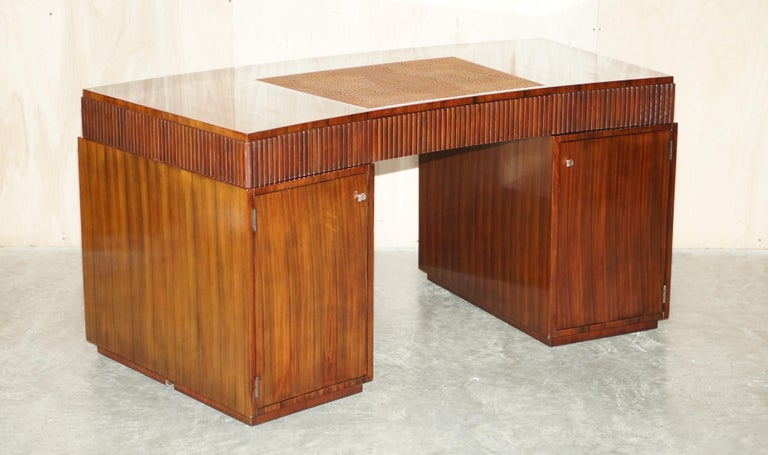 STUNNiNG RALPH LAUREN HARDWOOD and CROCODILE LEATHER FRENCH ART DECO ...