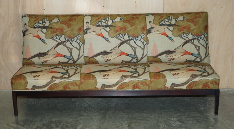 Stunning Restored George Smith Norris Three Seat Sofa in Mulberry ...