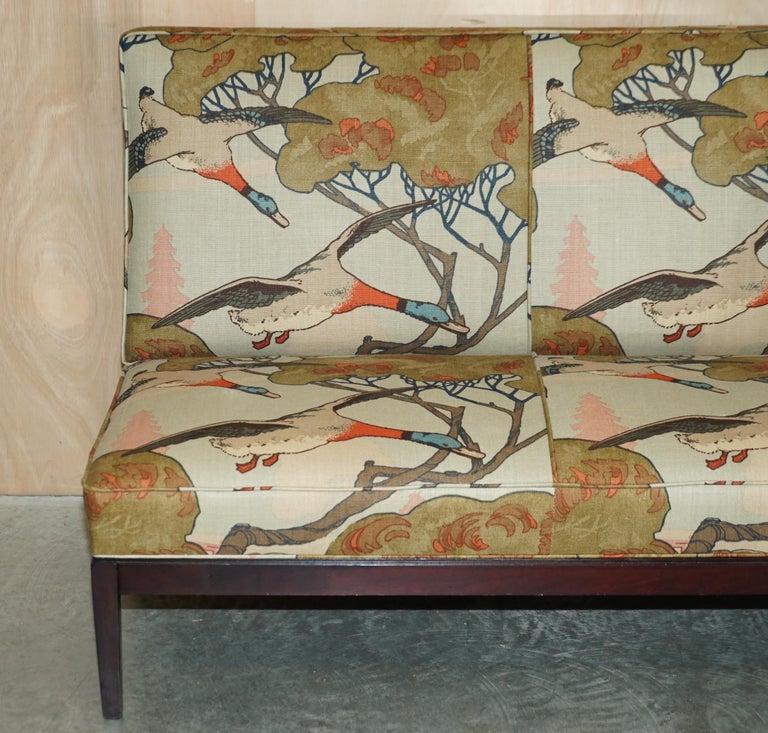 Stunning Restored George Smith Norris Three Seat Sofa in Mulberry ...
