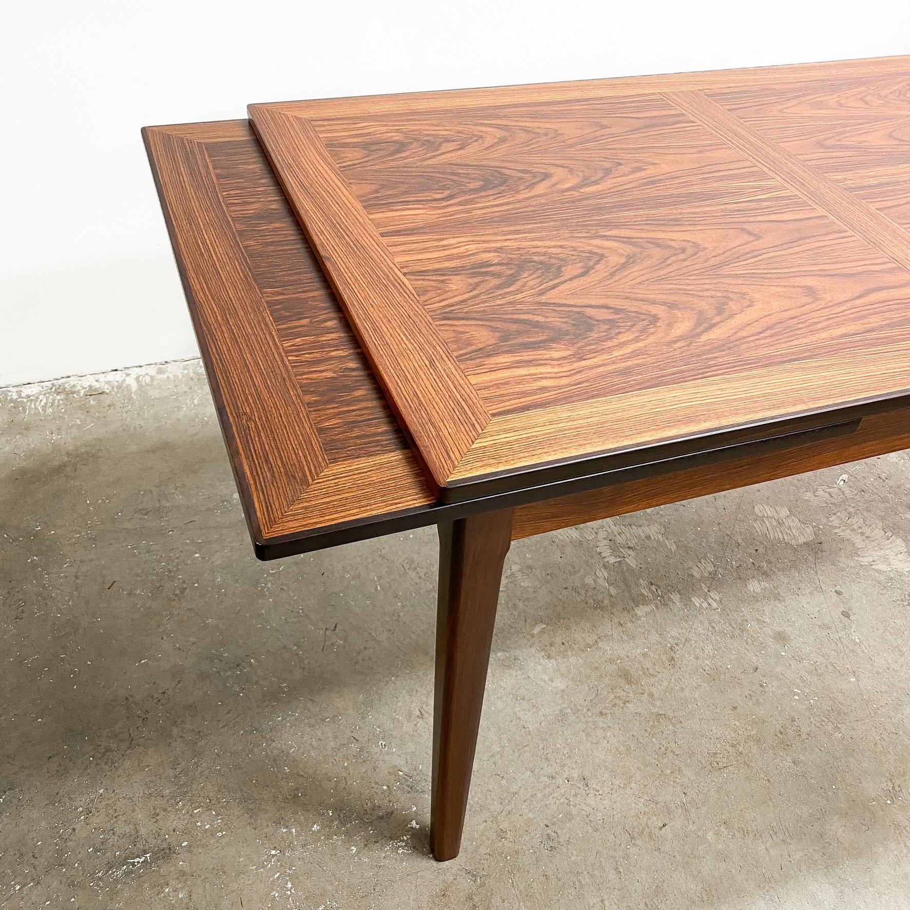 Stunning Restored Mid Century Danish Brazilian Rosewood Extension ...