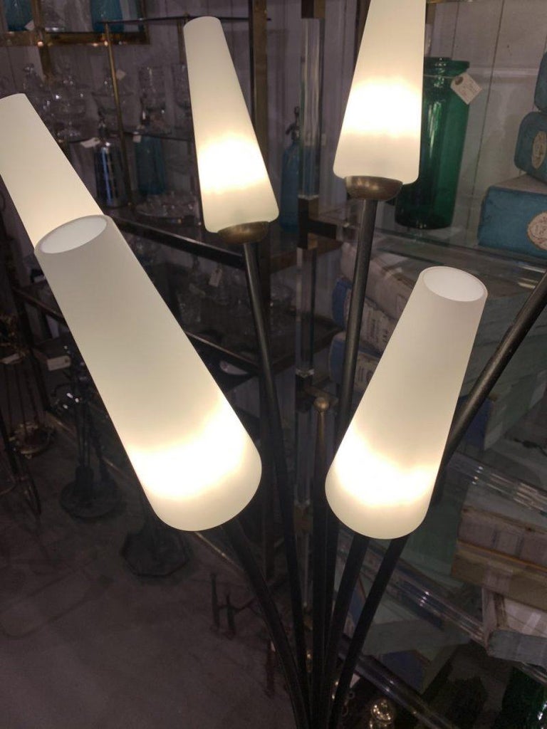 Stunning Retro Late Midcentury Floor Lamp-France For Sale at 1stDibs