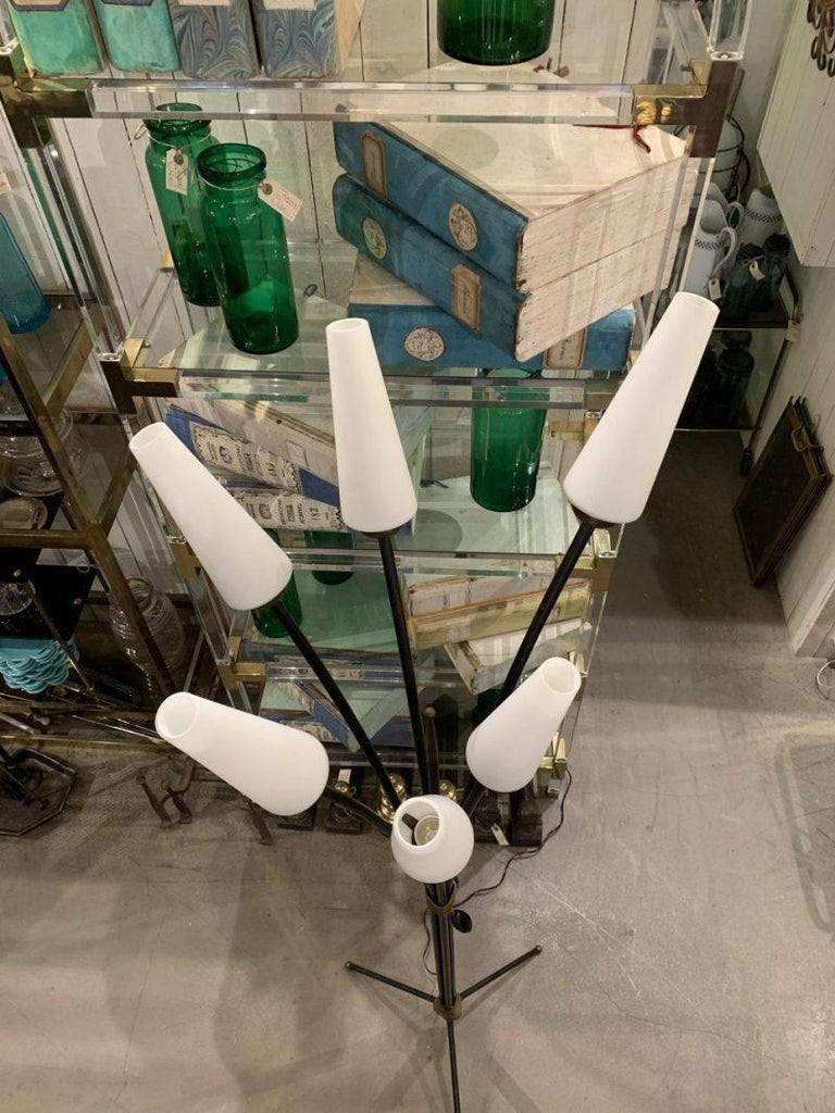 Stunning Retro Late Midcentury Floor Lamp-France For Sale at 1stDibs