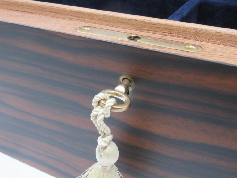 Stunning Mahogany Lady's Gentlemans Jewellery Box Casket Manning ...