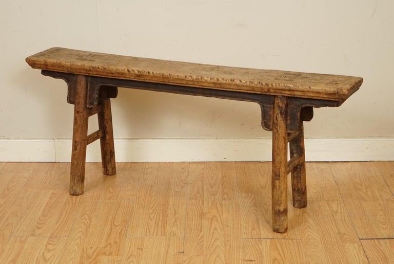 Stunning Rustic Antique Chinese Elm Bench Jiangsu Province, circa 1900 ...