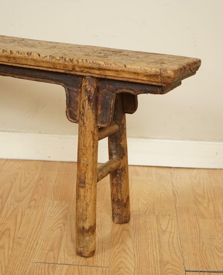 Stunning Rustic Antique Chinese Elm Bench Jiangsu Province, circa 1900 ...