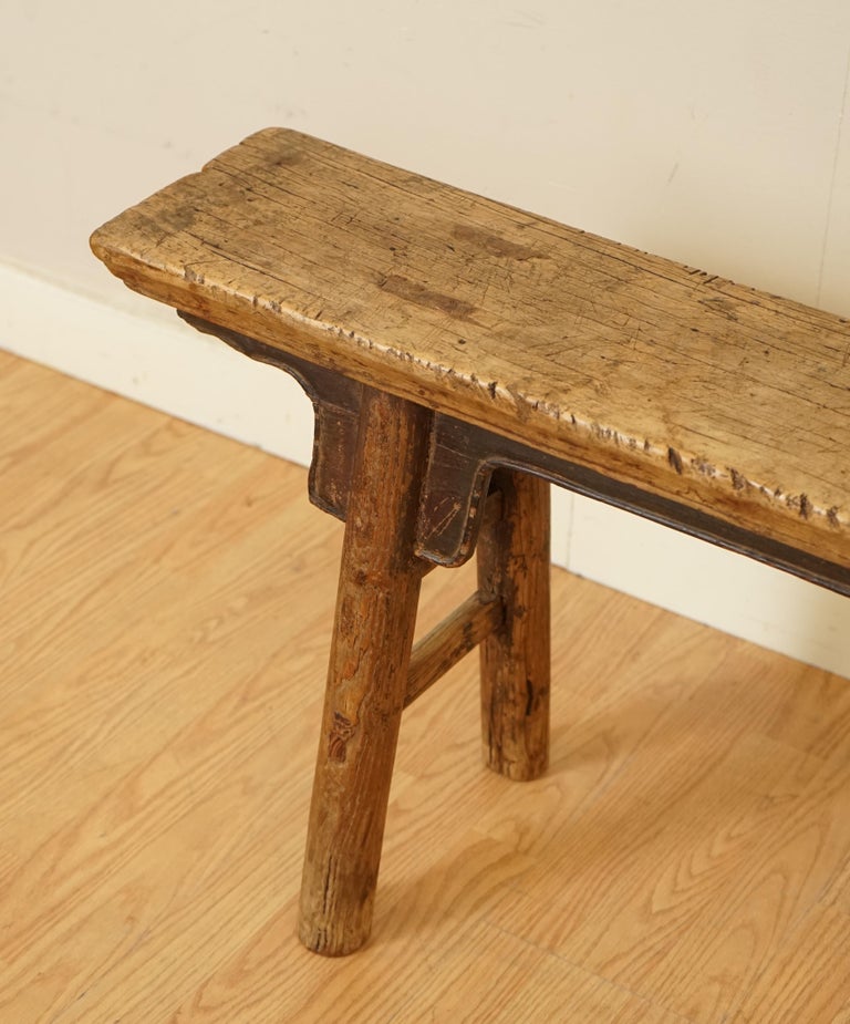 Stunning Rustic Antique Chinese Elm Bench Jiangsu Province, circa 1900 ...