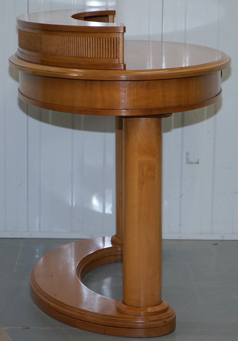 Stunning Selva Handmade in Italy Walnut Dressing Table Curved Kidney at ...