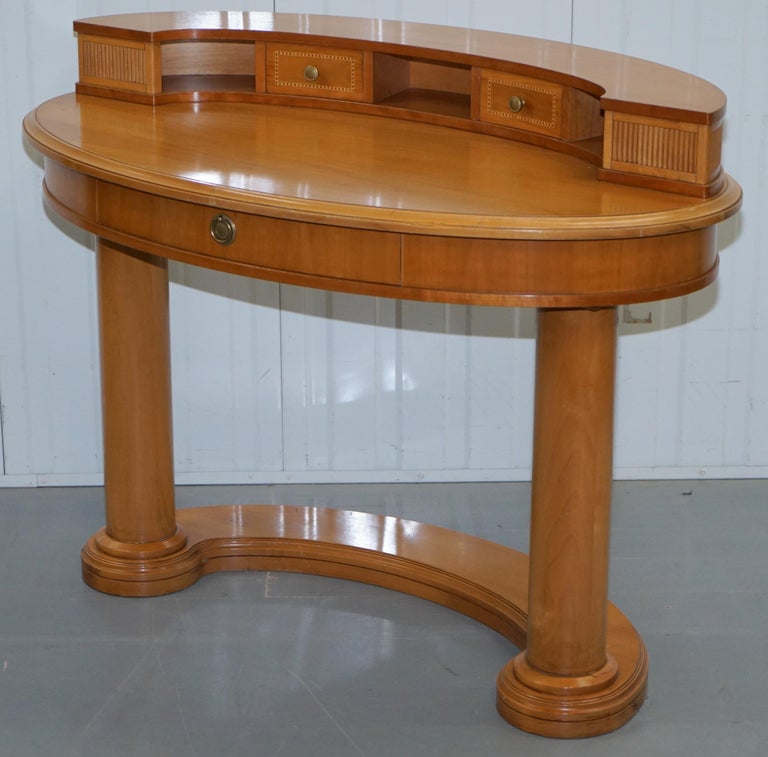 Stunning Selva Handmade in Italy Walnut Dressing Table Curved Kidney at ...