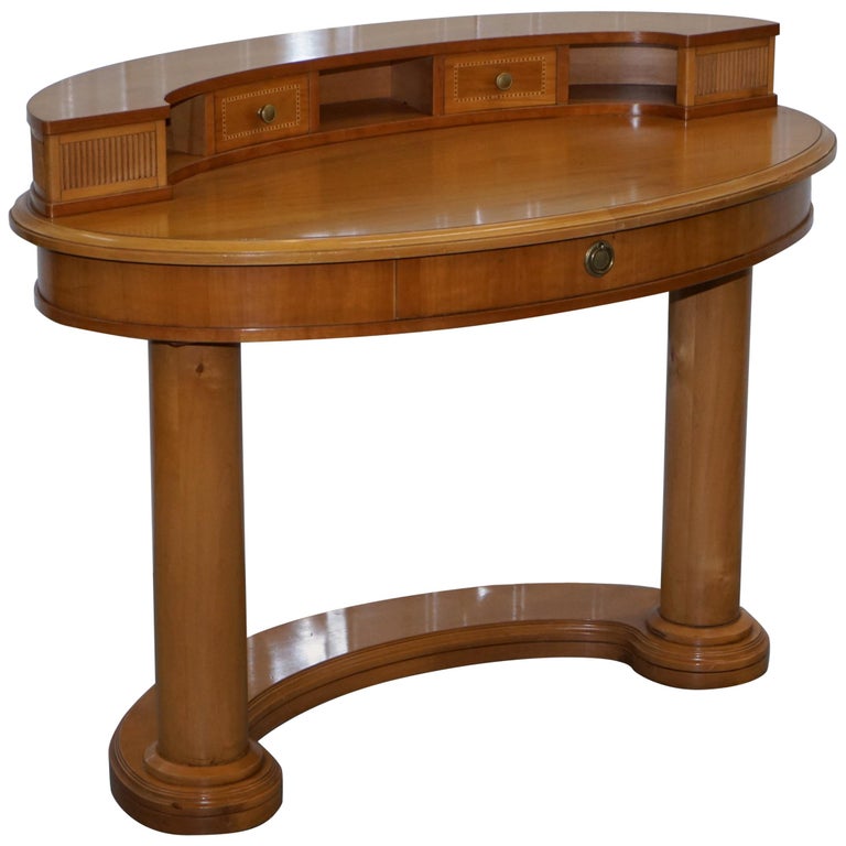 Stunning Selva Handmade in Italy Walnut Dressing Table Curved Kidney at ...