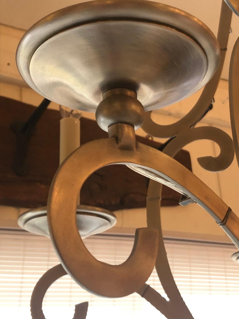 Stunning Silver Steel Traditional Chandelier For Sale at 1stDibs