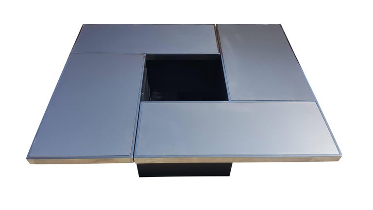 Stunning Sliding Coffee Table with Hidden Bar For Sale at 1stDibs