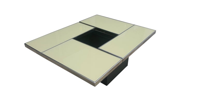 Stunning Sliding Coffee Table with Hidden Bar, Mid-Century Modern For ...